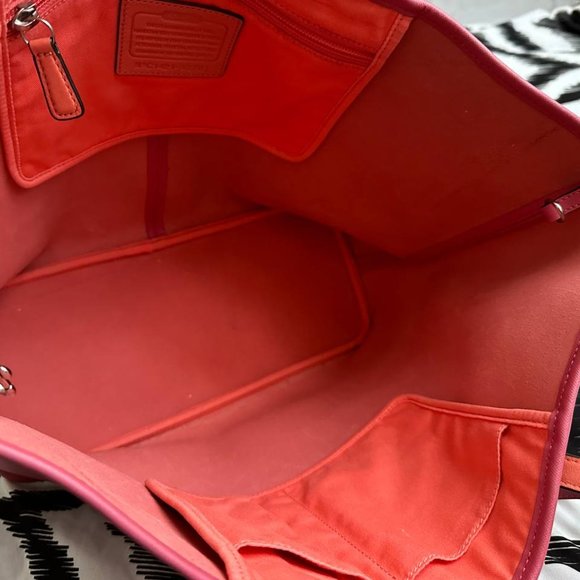 Coach | Bags | Shoulder Travel Pink Coach Tote Bag | Poshmark